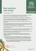 Best practice case study: integrating ICT (Primary) - Hwb
